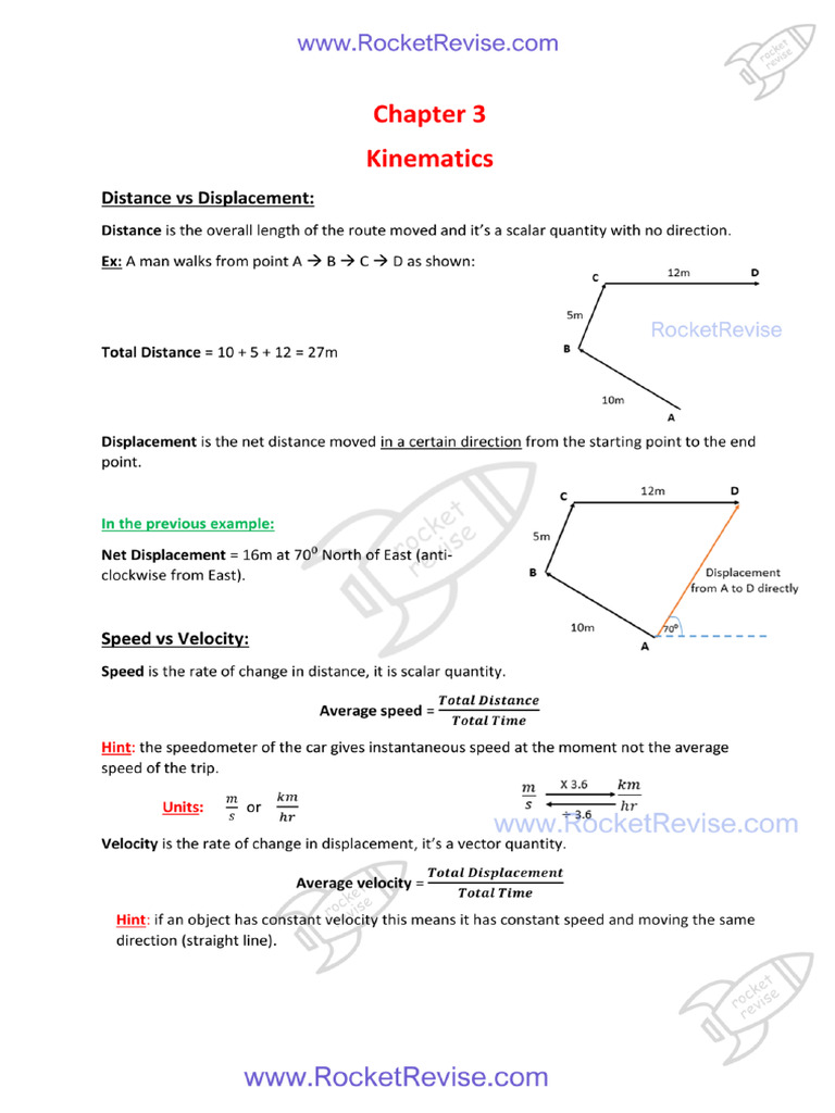 3 Kinematics | PDF
