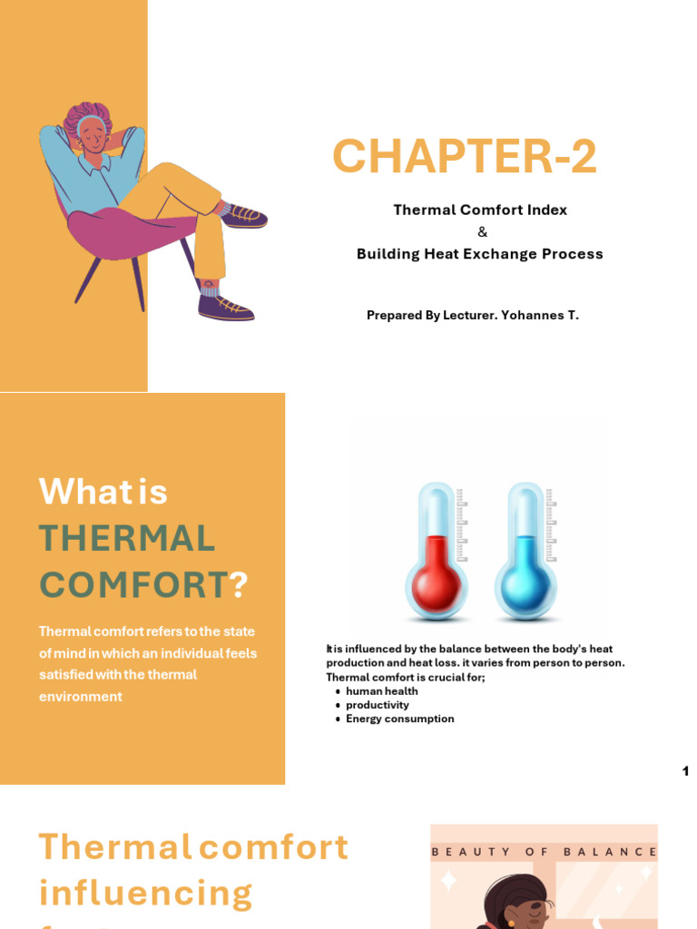 Architectural Science III Lecture 02 Thermal Comfort Building Heat ...