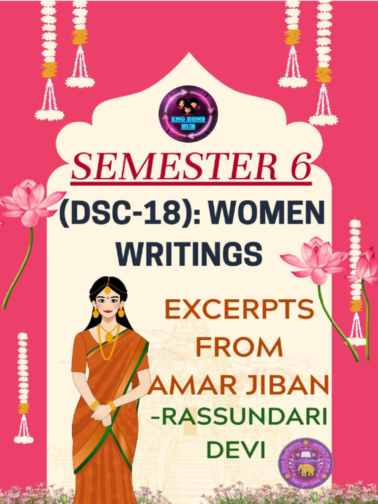 Excerpts From Amar Jiban (1876) by Rassundari Devi (DSC 18) | PDF