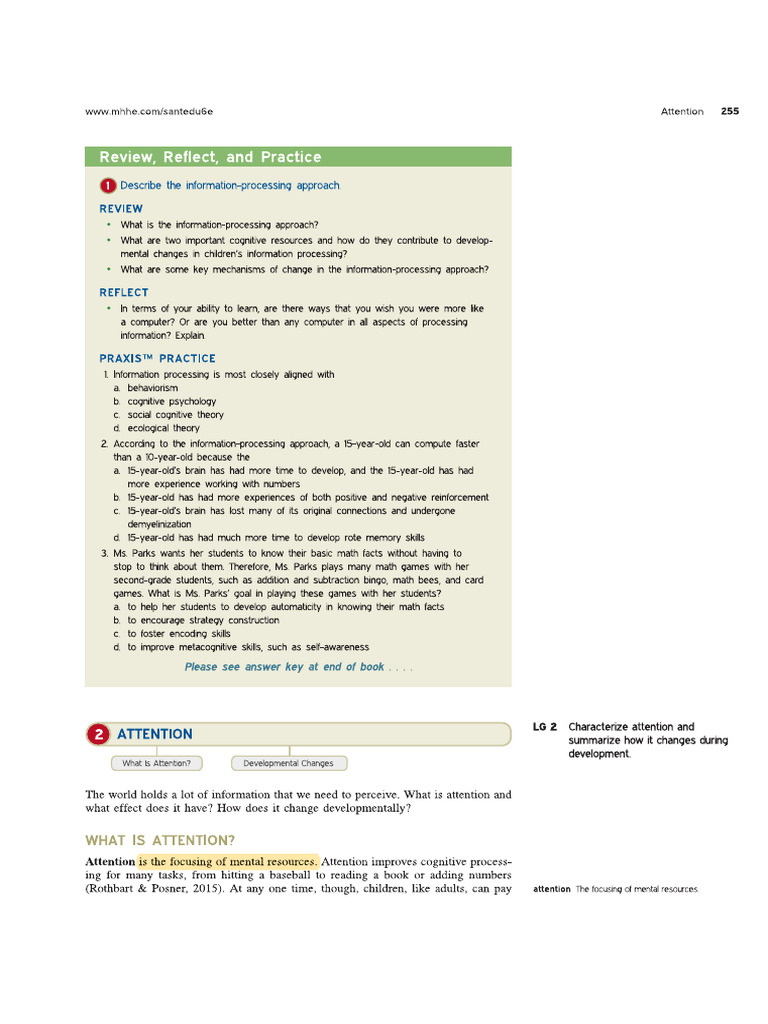 Attention and Memory SR | PDF