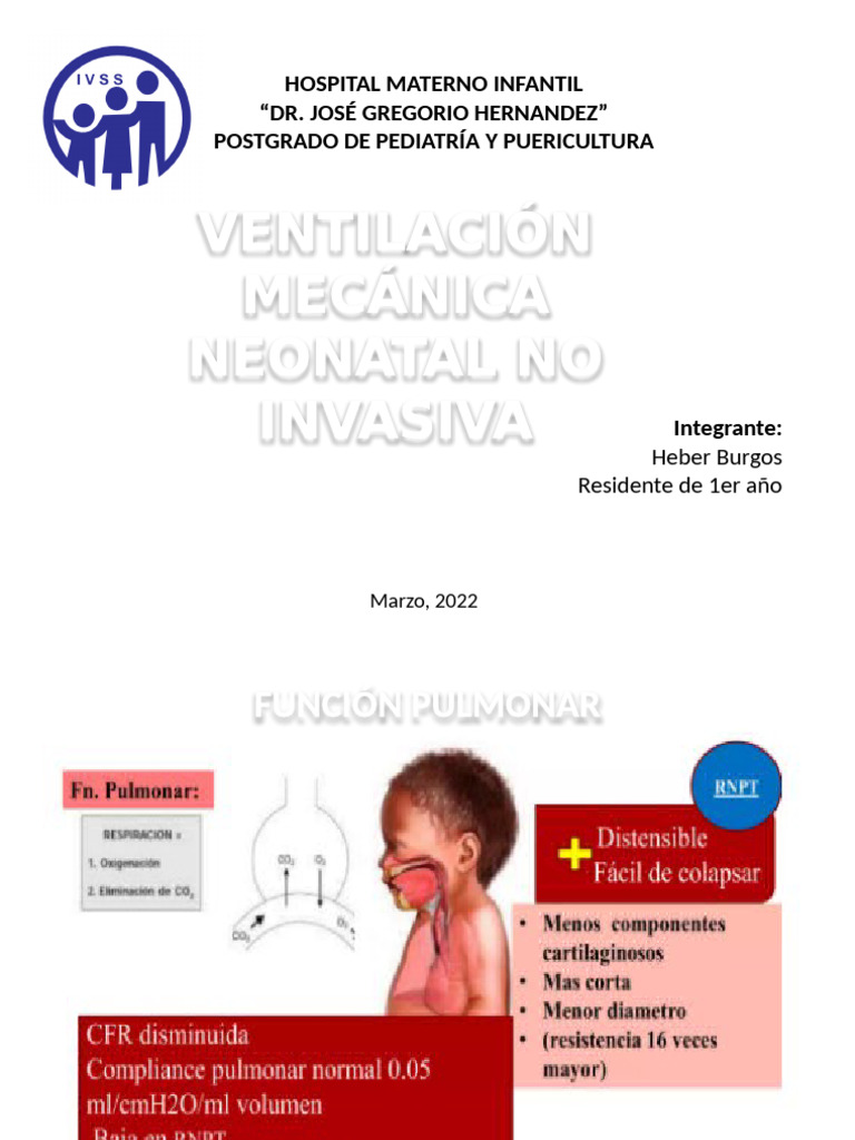 Ventilación Mecánica Neonatal: CPAP Nasal | PDF | Respiración | Sistema ...