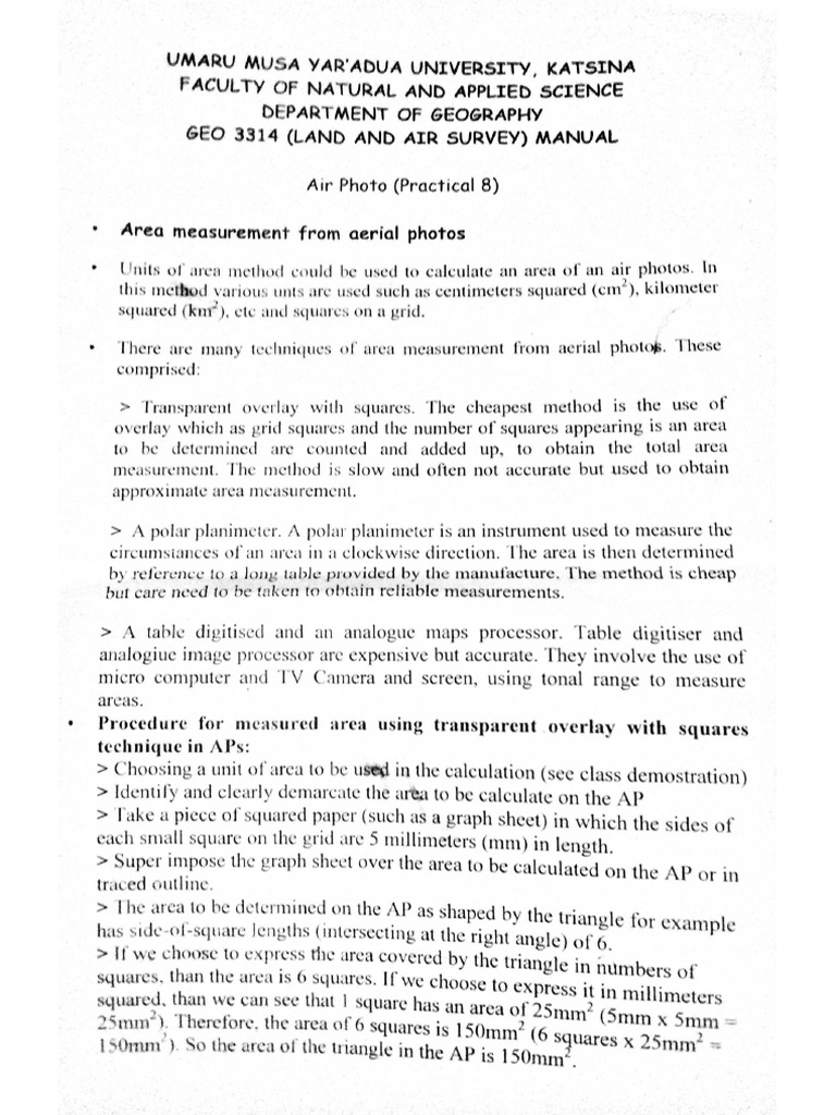 Aerial Measurements | PDF