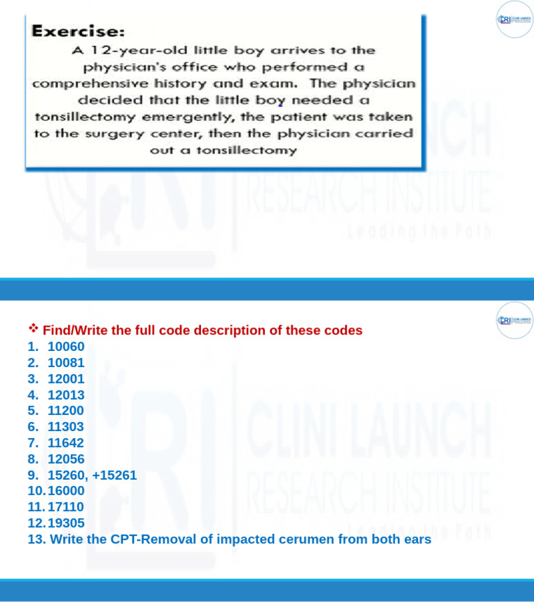 CPT Exercise 1 | PDF