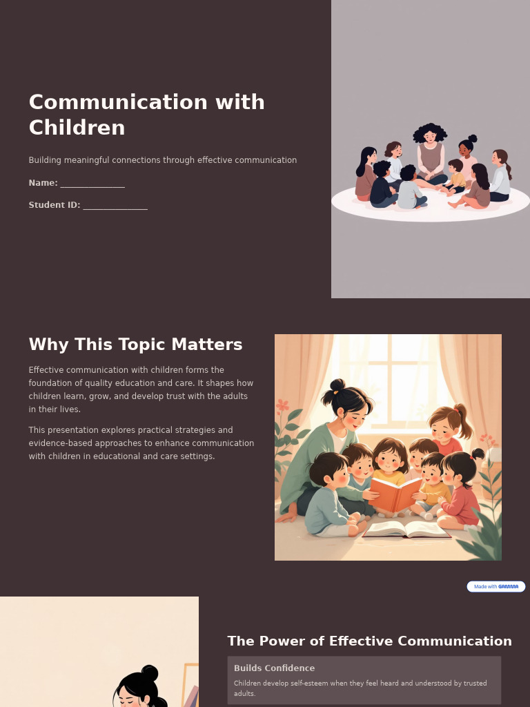Effective Communication with Children | PDF | Communication ...
