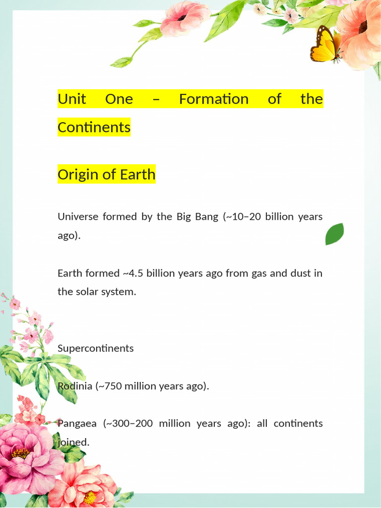 G-11 Geograph Unit 1 and 2 Short Notes With Practice Questions | PDF ...