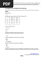 Senior One Mathematics Scenario Questions | PDF | Area | Cakes
