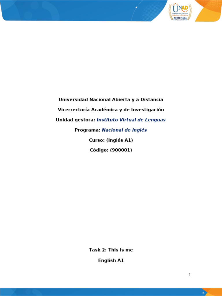 Personal Introduction: Jorge Barrios Navas | PDF | Home