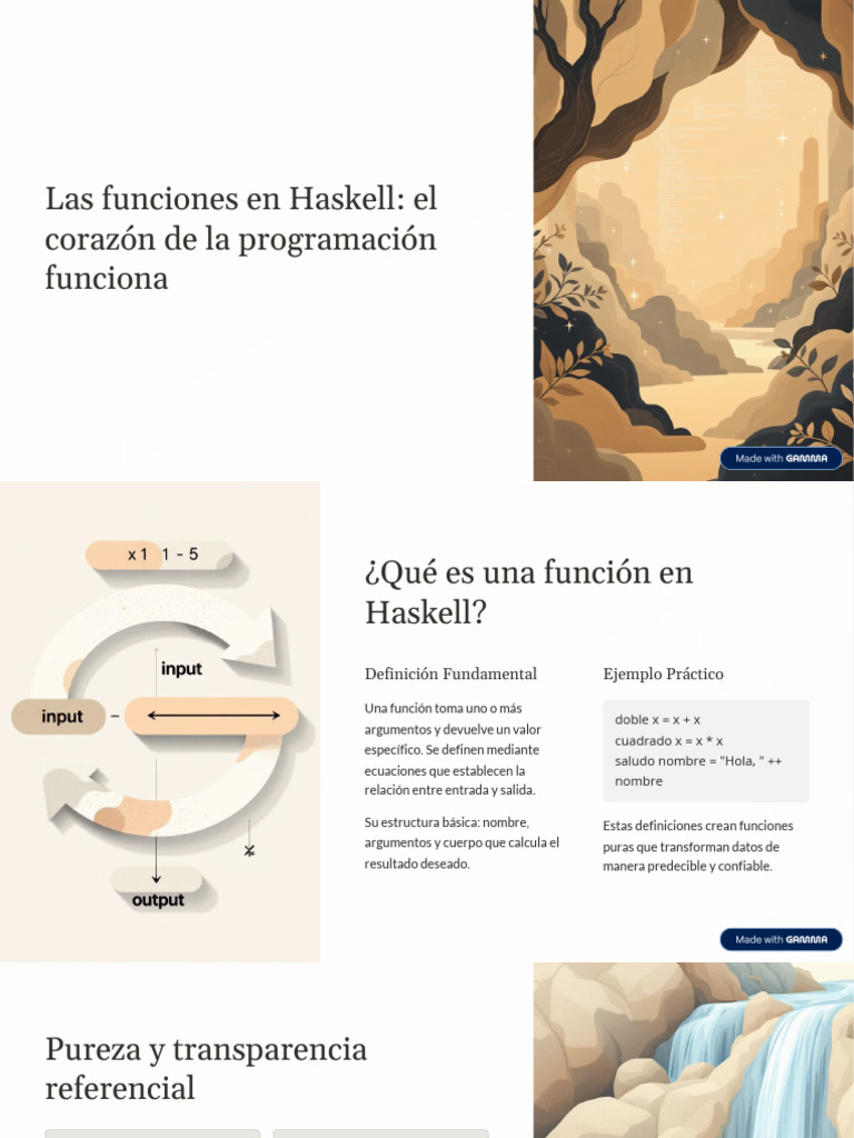 Funciones en Haskell | PDF | Recursividad | Función (Matemáticas)