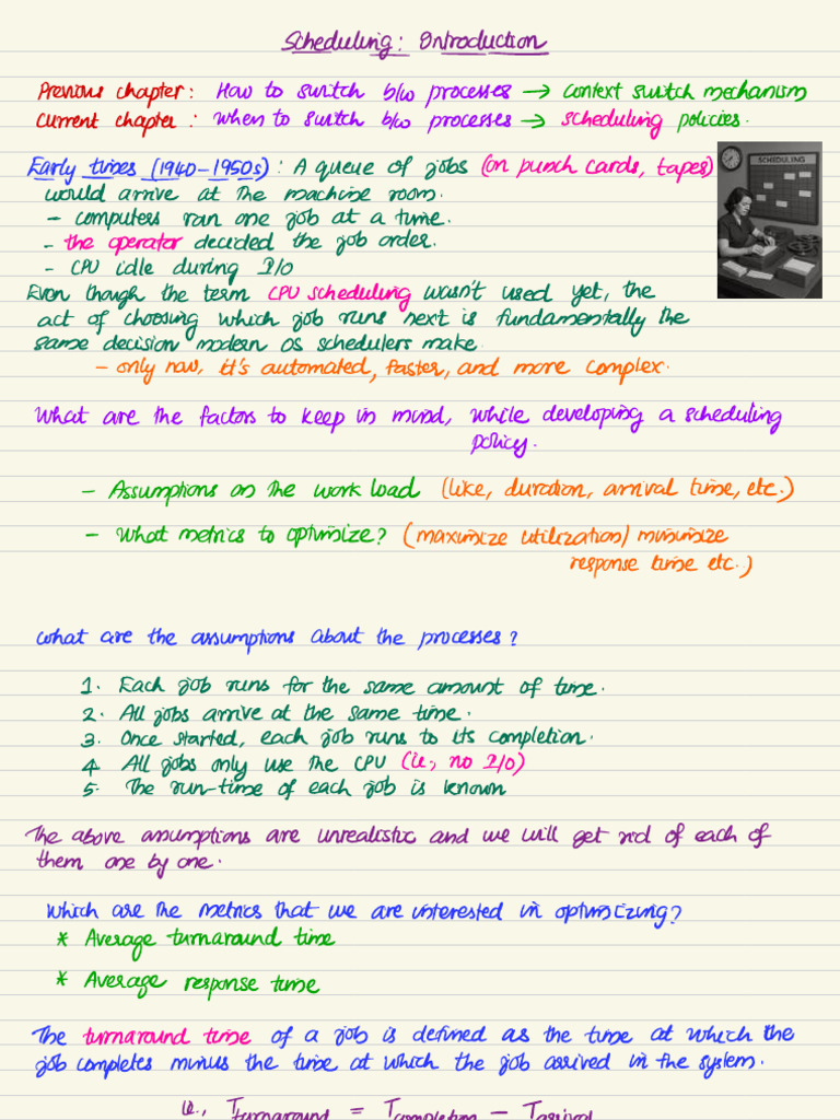 Lecture 06 Scheduling Intro | PDF | Scheduling (Computing) | System Software