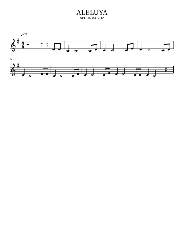 Aleluya Alto | PDF