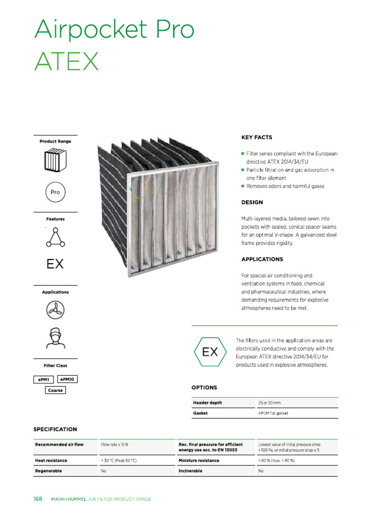 Atex Filters Airpocket Pro Atex | PDF
