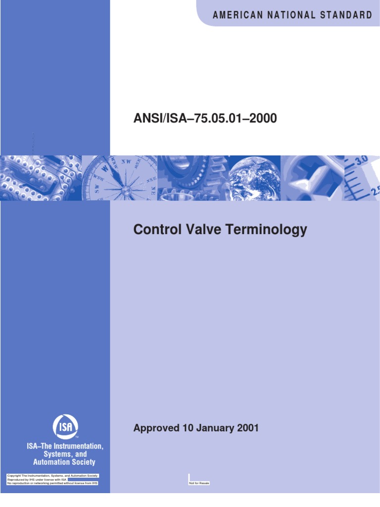 ISA 75.05.01 Control Valve Terminology | PDF | Valve | Actuator