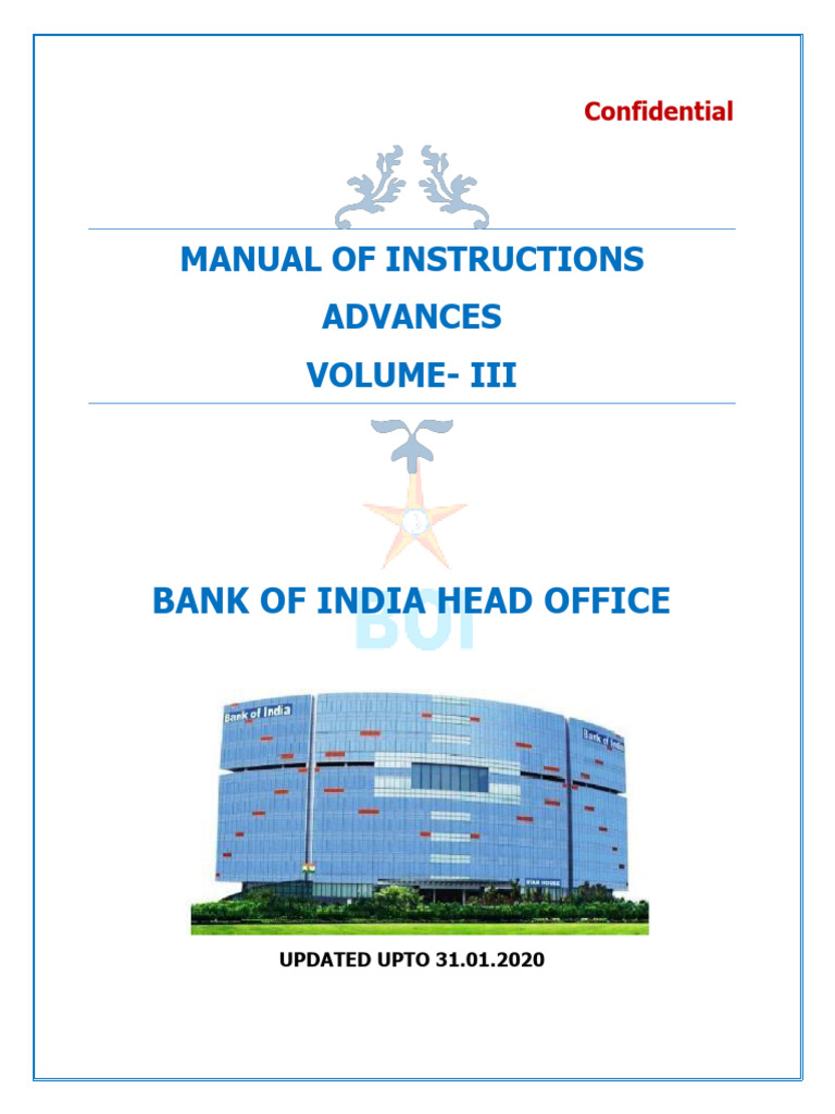 Manual Volume III | PDF | Balance Sheet | Loans