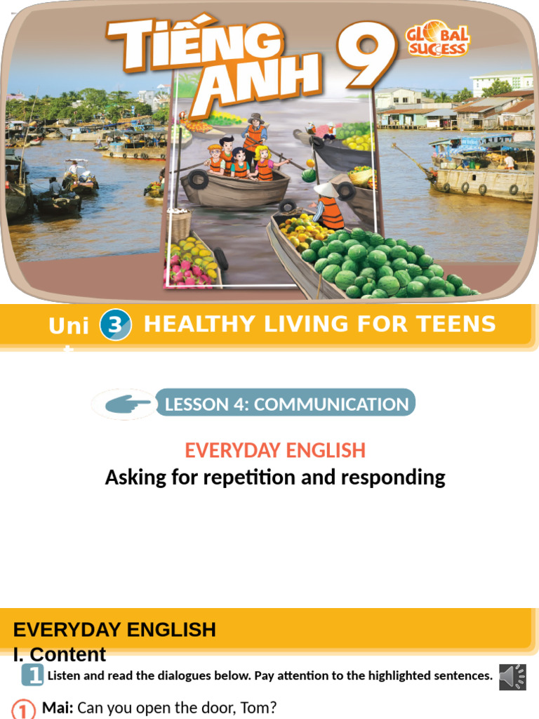 unit 3 Healthy Living For Teens Lesson 4 Finished | PDF | Conversation