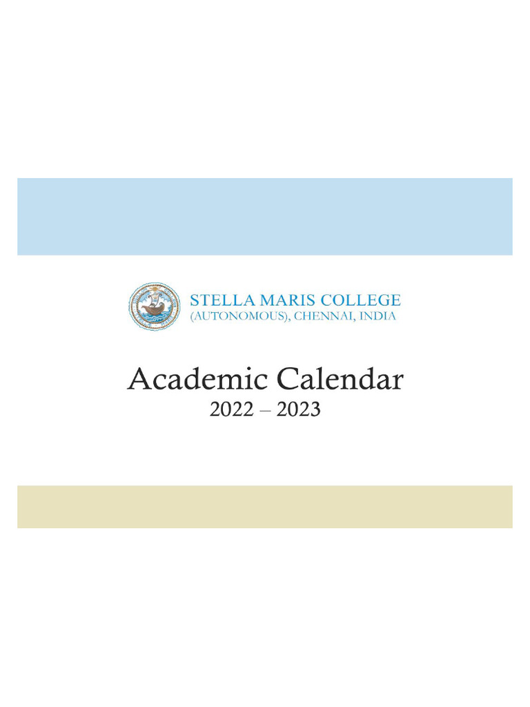 Academic Calendar 2022-2023 - Updated | PDF