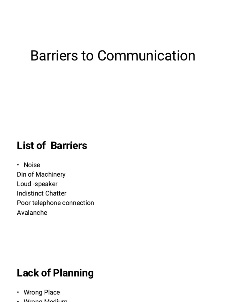 Overcoming Communication Barriers | PDF | Communication | Information