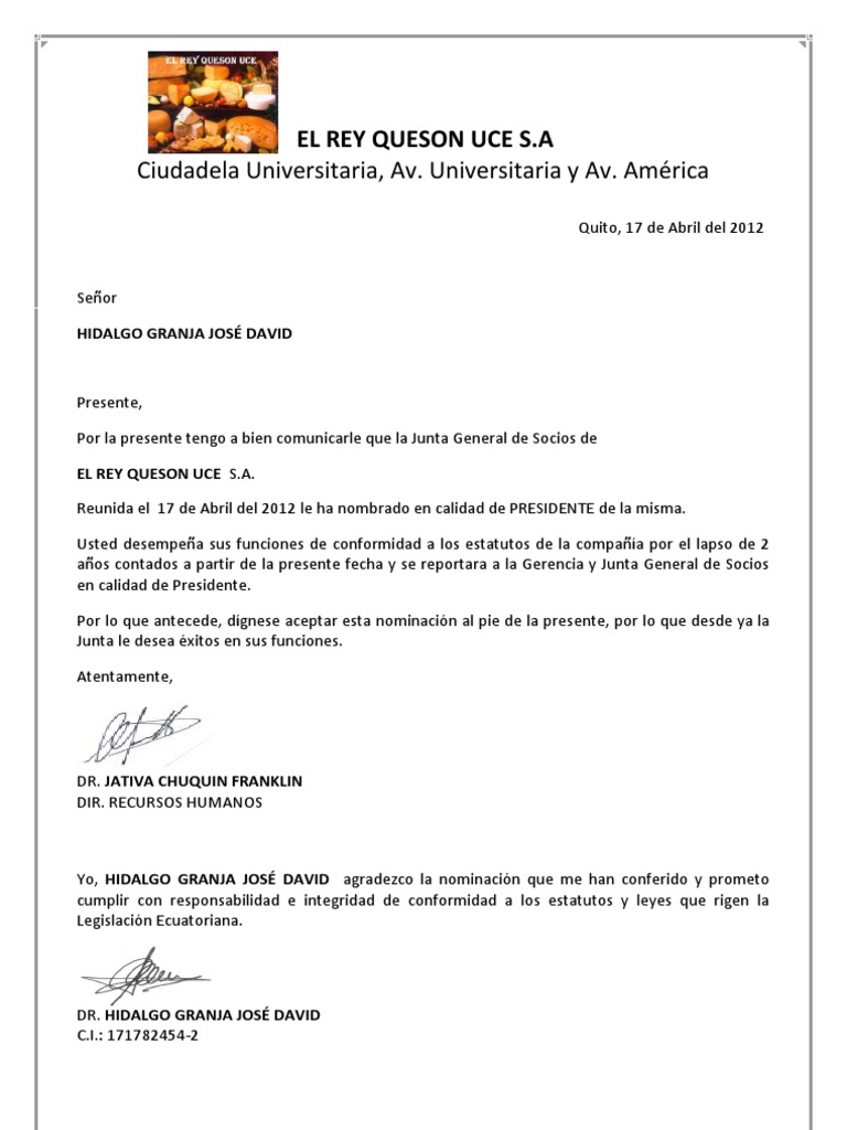 Cartas de Nombramiento | PDF | Gobierno