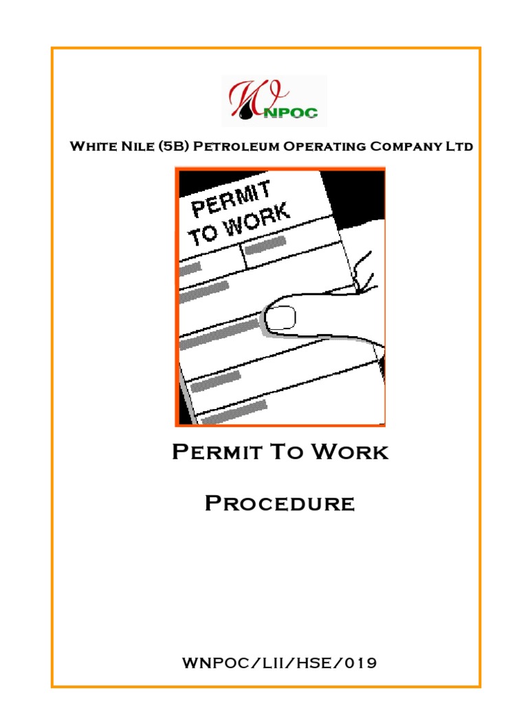 019 - Permit To Work | PDF | Personal Protective Equipment | Welding