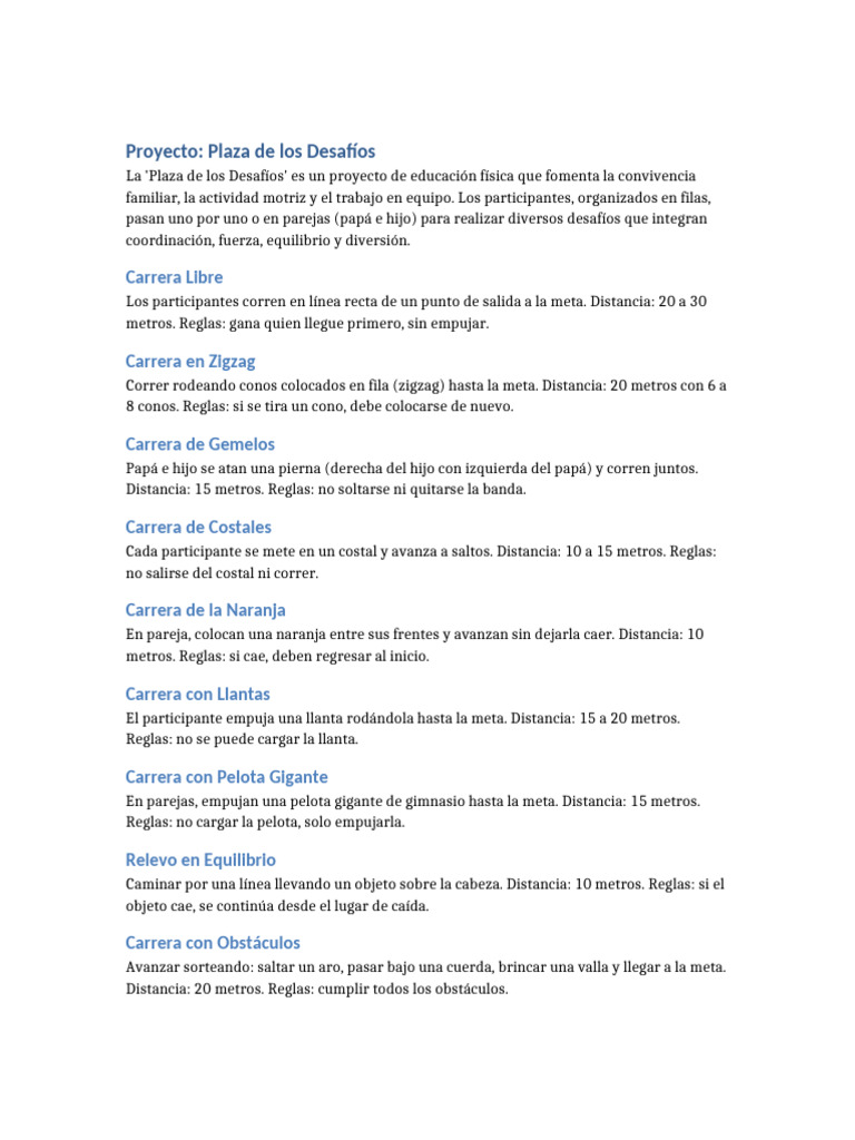 Plaza de Los Desafios | PDF