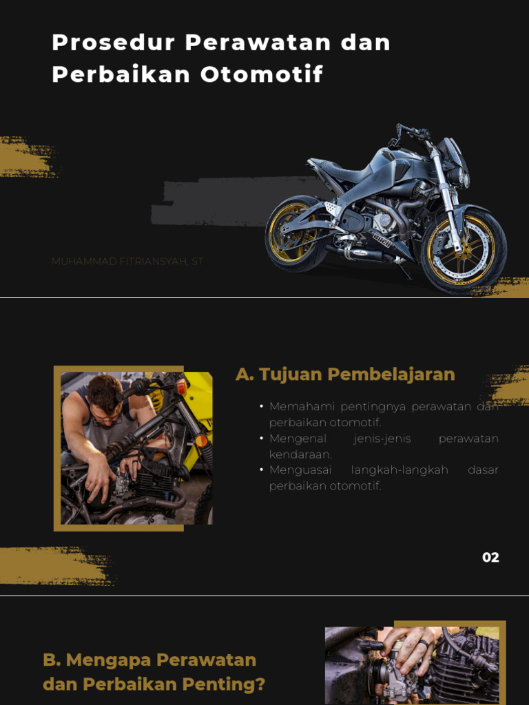 Prosedur Perawatan dan Perbaikan Otomotif | PDF