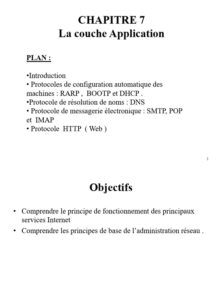 Protocoles de la couche Application OSI | PDF | Suite des protocoles ...