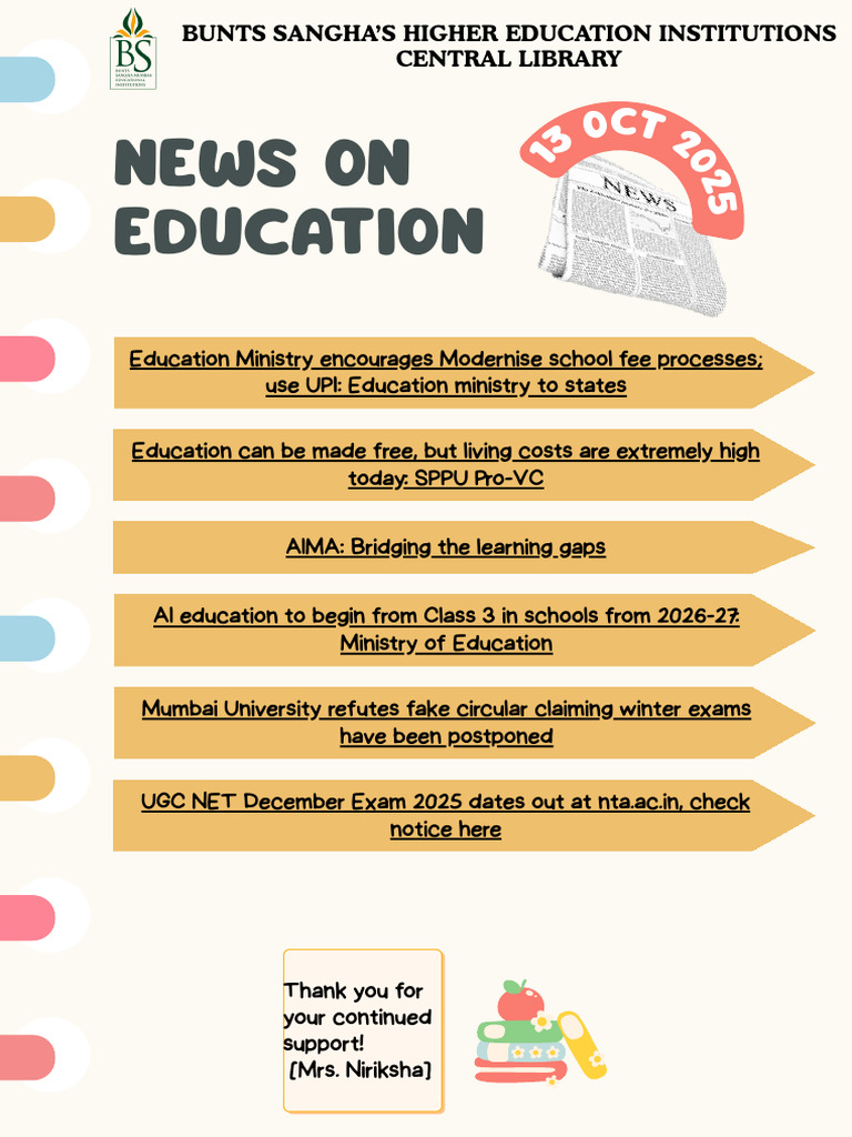 Latest Updates in Education News 2025 | PDF