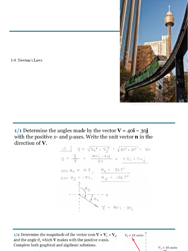 Chapter 01 (Introduction To Statics) - Tutorial Problems | PDF