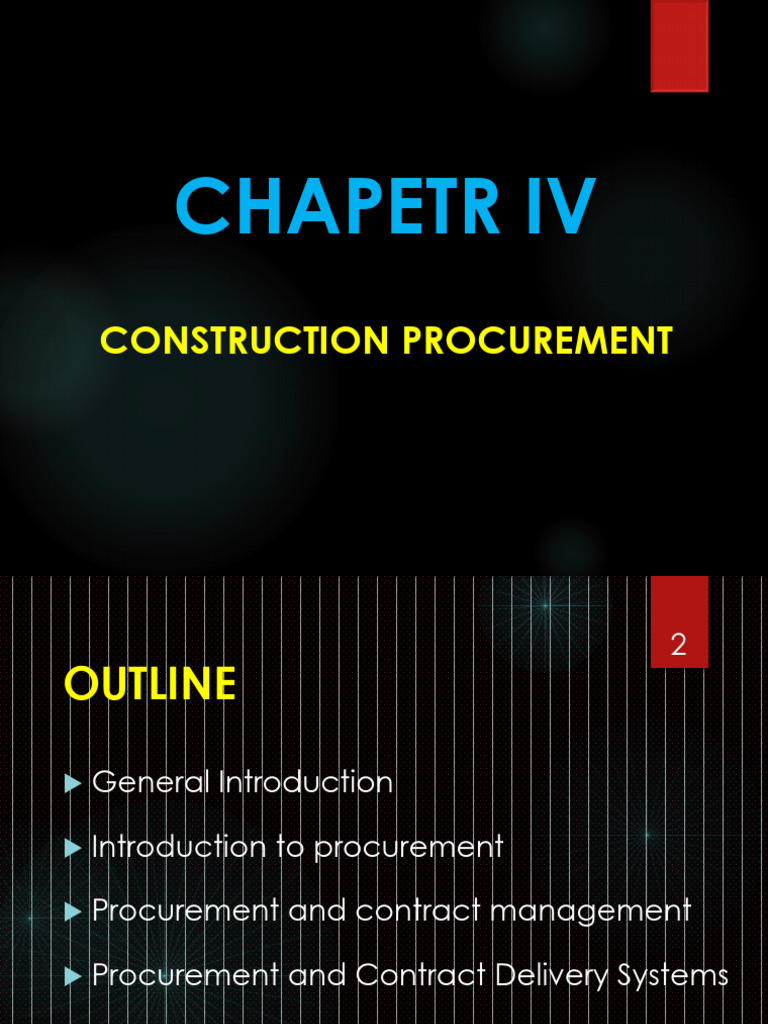 4 Construction Procurement | PDF | Procurement | Business