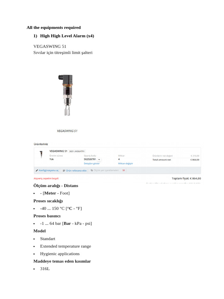 All The Equipments Required | PDF