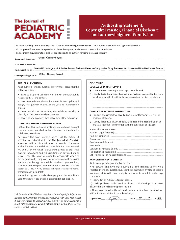JPA Copyright Form | PDF | Creative Commons License