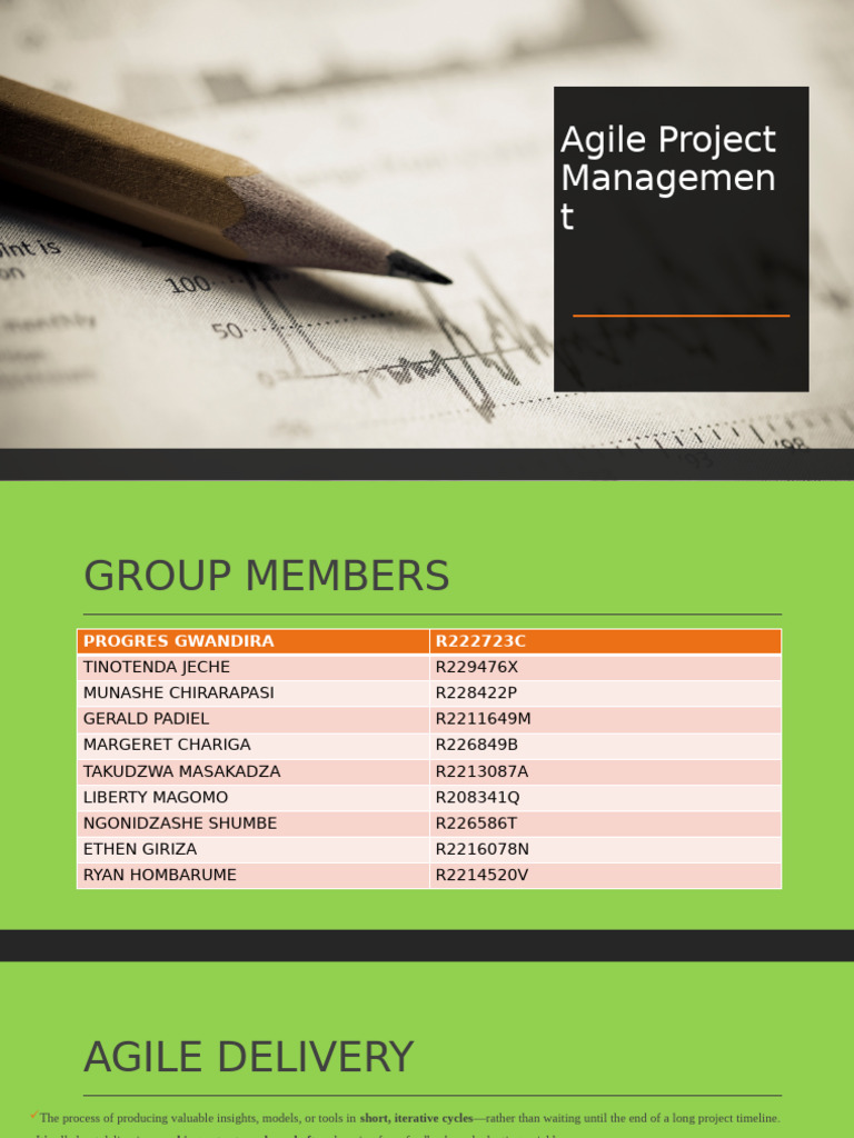 Agile Project Management - PRESANTATION | PDF | Scrum (Software ...