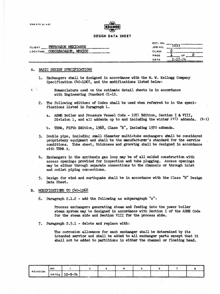 Design Data Sheet | PDF