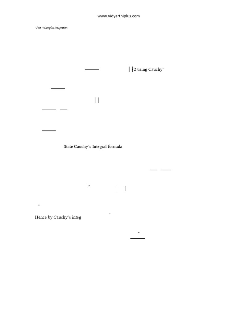 Complex Integration Problems and Solutions | PDF | Mathematical ...