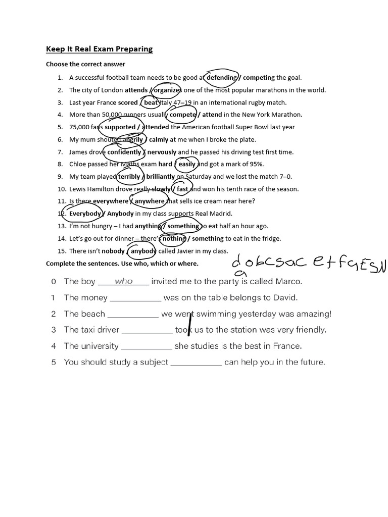 Keep It Real Exam Preparing | PDF
