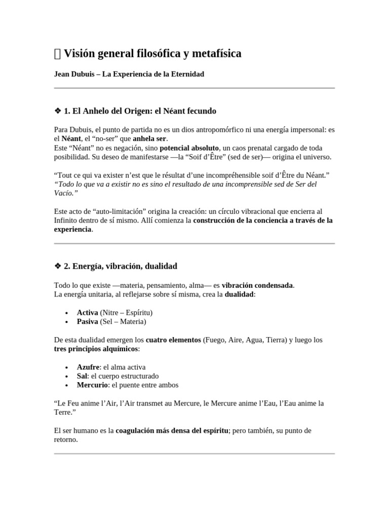 Estuio Jean Dubuis | PDF | Dualismo