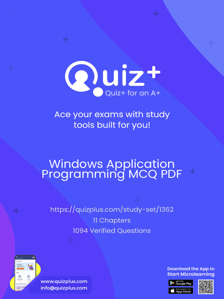 Windows Application Programming MCQ PDF | PDF | Inheritance (Object Oriented Programming ...