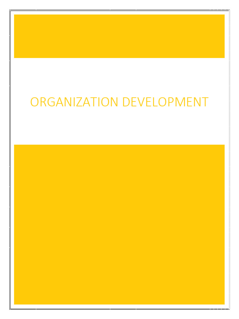 Organization Development | PDF | Organization Development | Performance Indicator