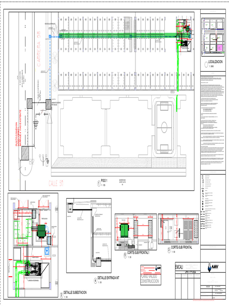 Plano 03 - Red Mt-Detalles Subestacion-Layout1 | PDF