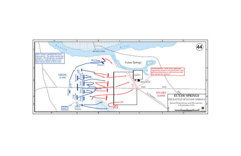 The Battle of Eutaw Springs, 8 September 1781 | PDF | Campaigns ...