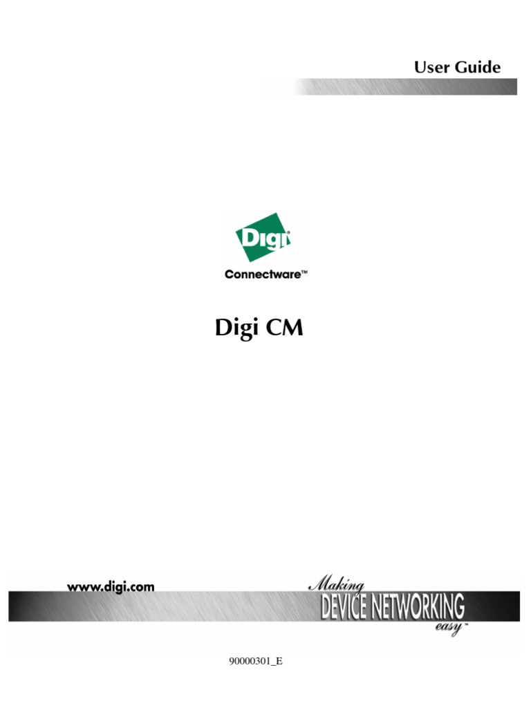 Digi CM 32 Manual | PDF | Port (Computer Networking) | Secure Shell