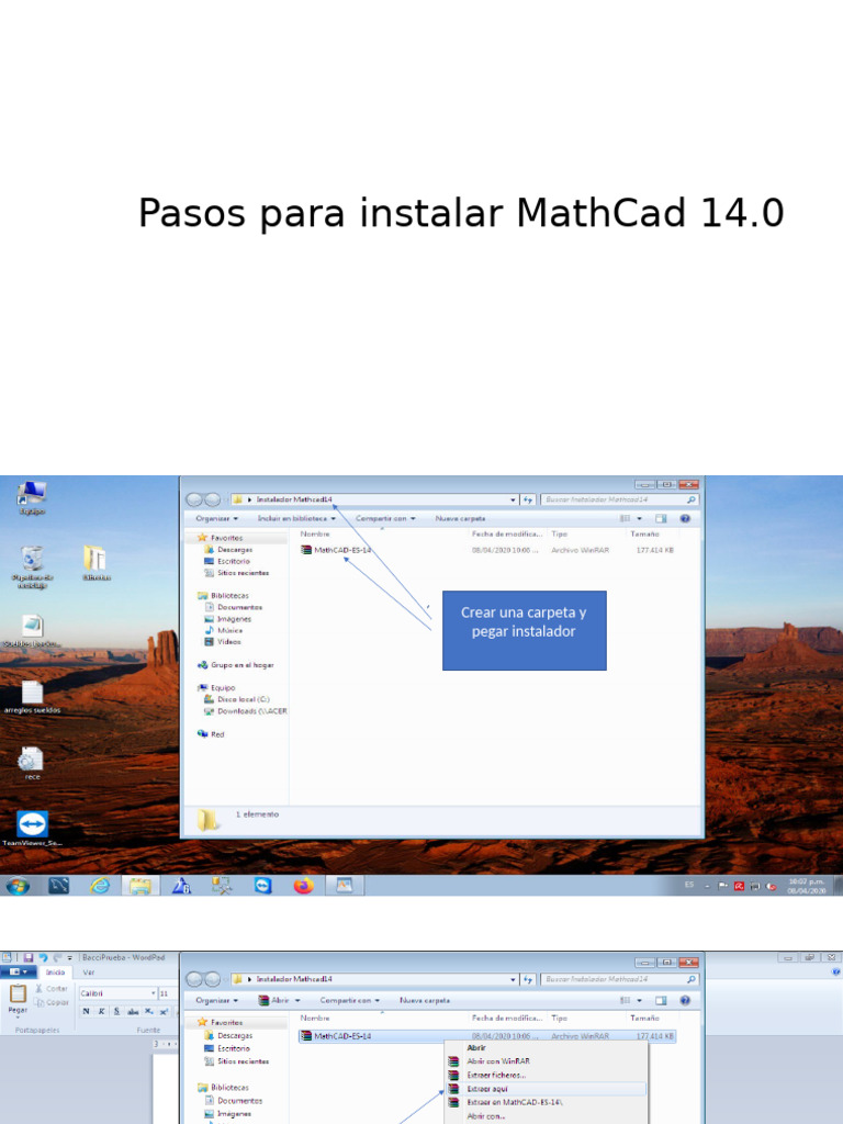 Pasos Para Instalar MathCad 14 | PDF