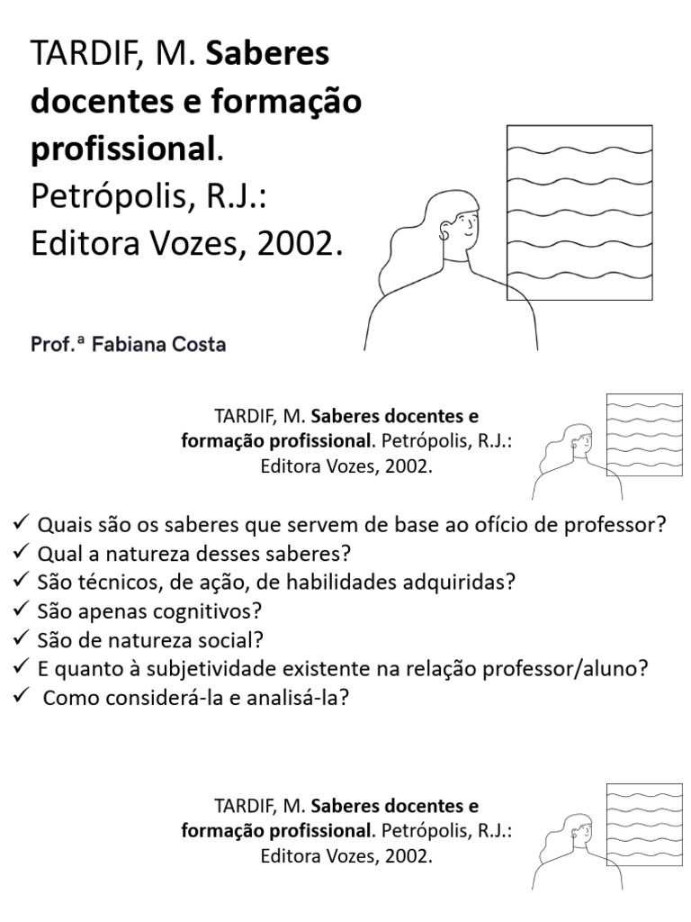 Saberes Docentes E Identidade Profissional Pdf Conhecimento