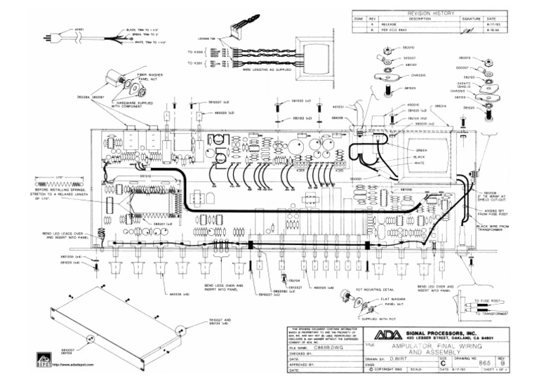 ADA Ampulator Schematics Final Wiring & Assembly | PDF