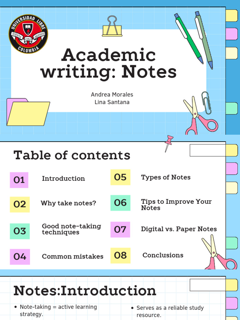 Academic Writing Notes - 20250816 - 095638 - 0000 | PDF | Cognition ...