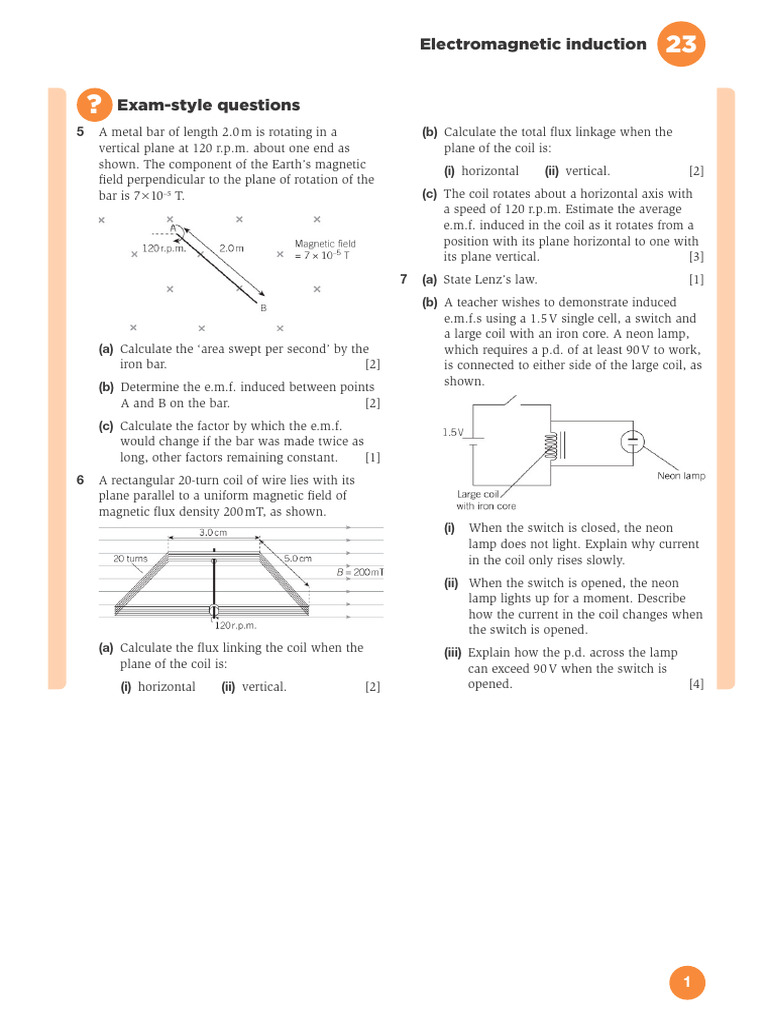 Esg Physics t23 Online | PDF | Inductor | Magnetic Field