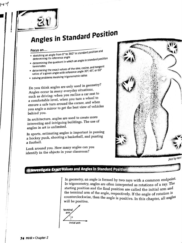 Angles in Standard Positi | PDF