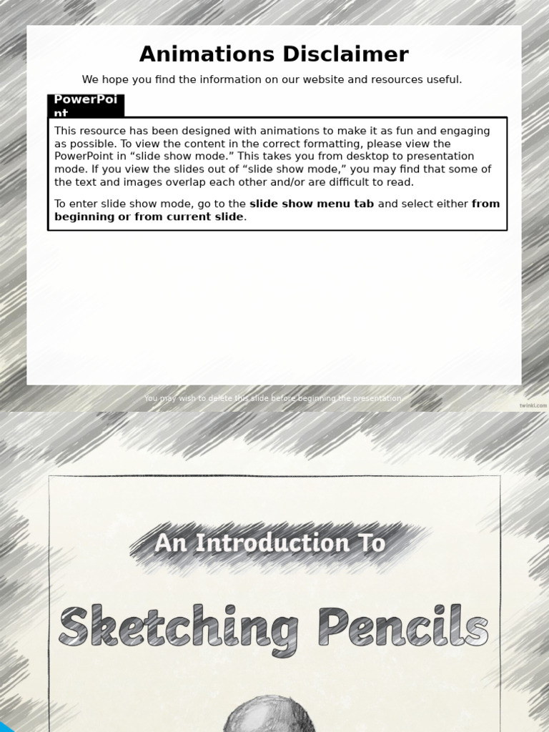 An Introduction To Sketching Pencils Powerpoint Google Slides Us A ...