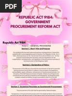 Government Procurement Reform Act Guide | PDF