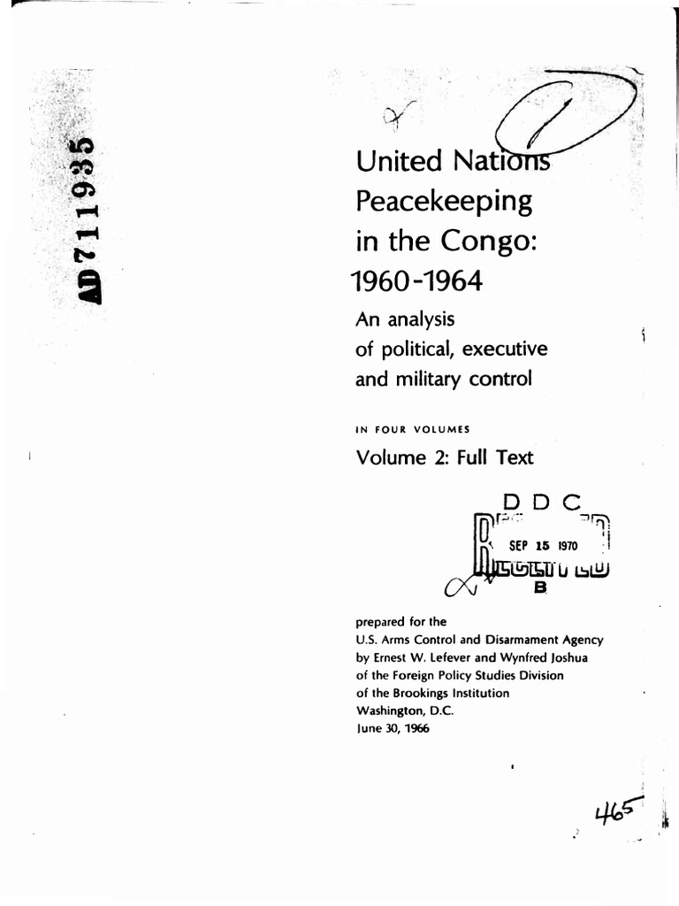 COngo Crisis | PDF | Belgian Congo | United Nations