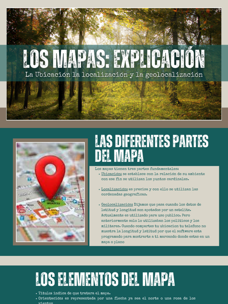 Partes y Tipos de Mapas Explicados | PDF